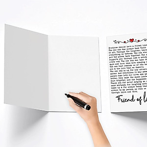 popmazing Best Friend Card - Thank You For Being In My Life - Friend For Life - Card For Special Friend - Recycled Card For Best Friend - Bestie Cards, 5 x 7 inches…