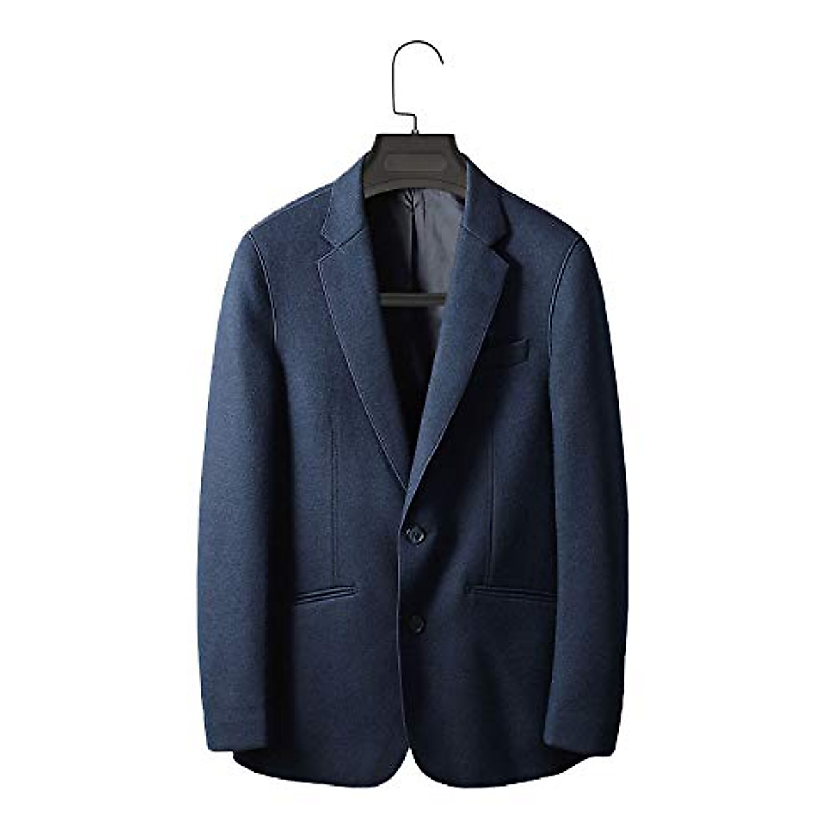 Plastic Extra Wide Suit Hangers, Pack of 15, Width: 17.7",Notched Shoulders & Swivel Hooks, Black