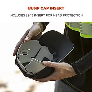 Ergodyne Skullerz 8946 Standard Baseball Cap with Bump Cap Insert, Black