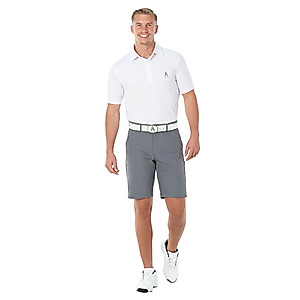 Royal & Awesome Mens Golf Shorts Stretch, Golf Shorts Men Stretch, Mens Slim Fit Golf Shorts, Stretch Golf Shorts for Men, Grey Golf Shorts for Men
