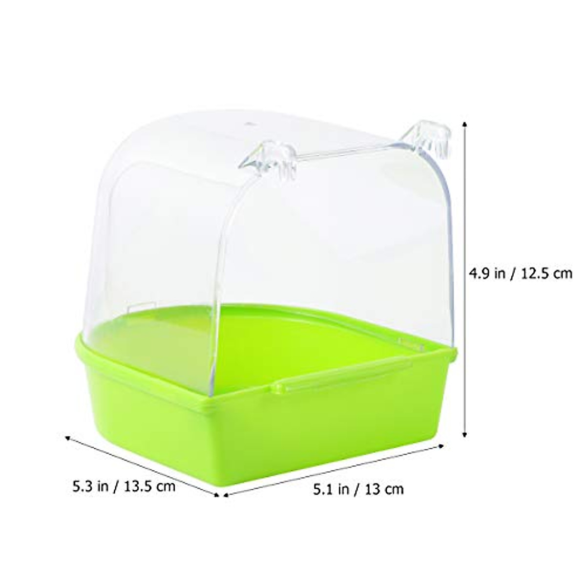iplusmile Parakeet Cage Parakeet Cage Parrot Bath Box Bird Cage Bath Accessories Hanging Bathing Tub for Parakeet Pet Cockatiel Canary Cockatoos Conure Lovebird Supplies Parakeet Toys Parakeet Toys