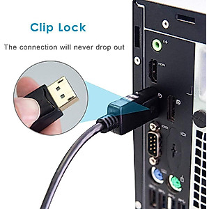 Bonzon BR DisplayPort to HDMI Adapter, Portable, Transmits HD Audio and Video, Supports 1920x1200 / 1080P, Gold-Plated Connectors