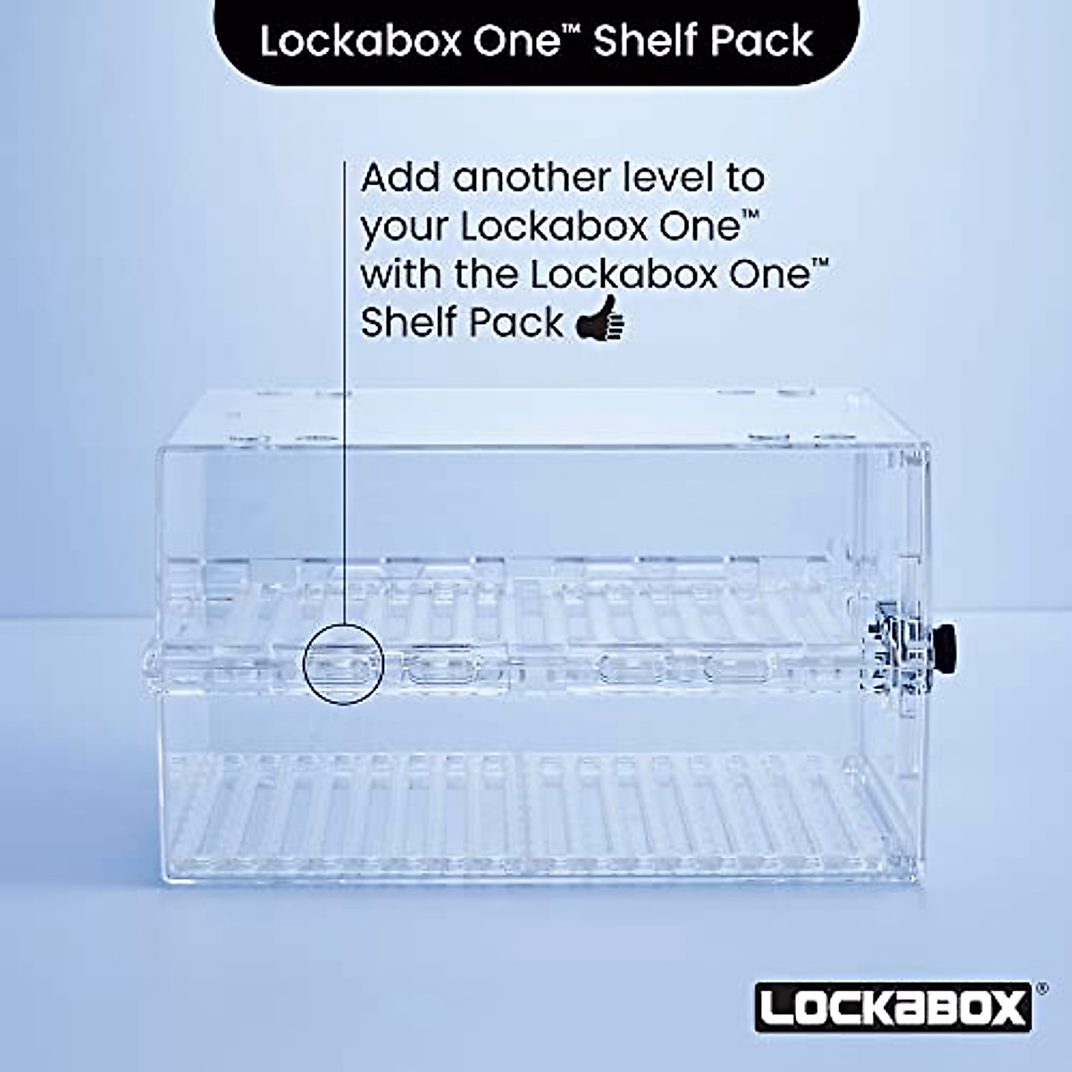 Lockabox One™ Shelf Pack 2.0 | New and Improved Design of Removable Shelves and Base Inserts One™ Products