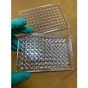 Tissue Culture Plate 96 Well - with Lid, Flat Bottom, Individual Pack (Pack of 10)