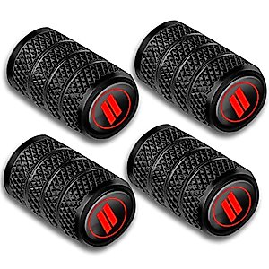 4PCS Car Tire Valve Caps for Dodge Challenger Charger SRT Avenger Dakota RAM,Anti-Rust Anti Dust Valve Stem Cover,Universal for Cars Trucks Motorcycles and Bikes