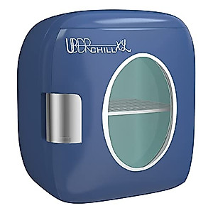 Uber Appliance UB-XL1-BLUE Mini Fridge, 9L, Navy Blue