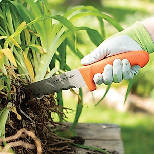 A.M. Leonard Stainless Steel Cut-All Knife with Wavy Edge (8-Inch Blade)