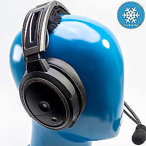 Voarmaks Cooling Gel Refresh Kit Compatible with Bose A20 A10 Aviation Headsets Featuring Cool Gel Material Slow Rebound Memory Foam,3 Durable Mic Foam Cover,Headband Cushion Pads