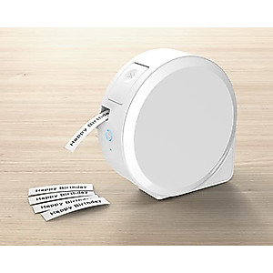 Labelife Bluetooth Label Maker Machine, Wireless and Portable Label Maker with Multiple Fonts, Compatible with iPhone and Android Phone, with One Laminated JM Label, for Home & Office, P3100D, White