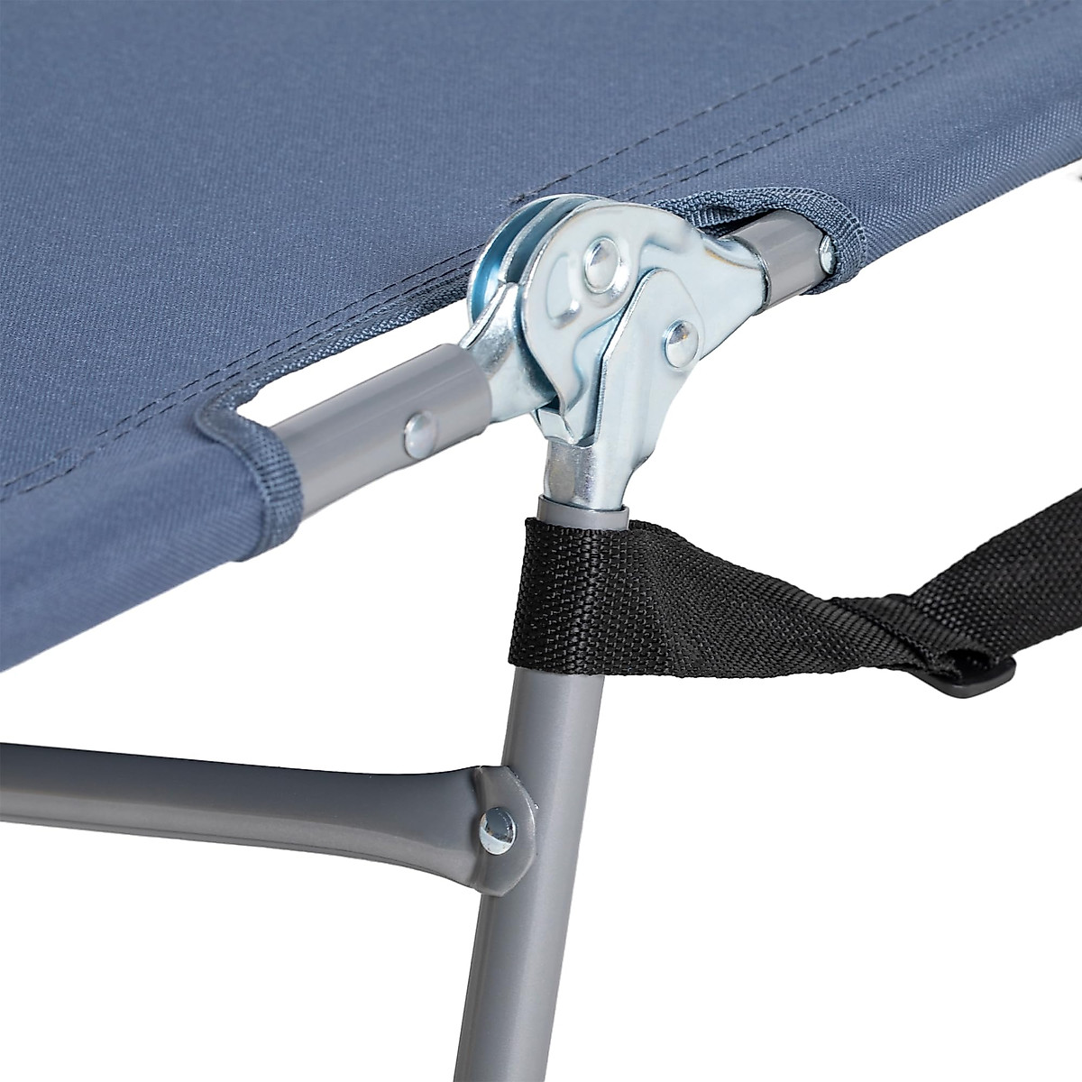 Outsunny Folding Beach Lounge Chair with Face Hole and Arm Slots, 5-Level Adjustable Sun Lounger Tanning Chair with Pillow for Patio, Garden, Beach, Pool, Gray