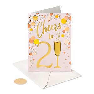 Papyrus 21st Birthday Card (Extra Cheers)