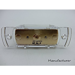 24K Real Gold Plating Power and Ground Distribution Block 1x4ga Input 4x8ga Output