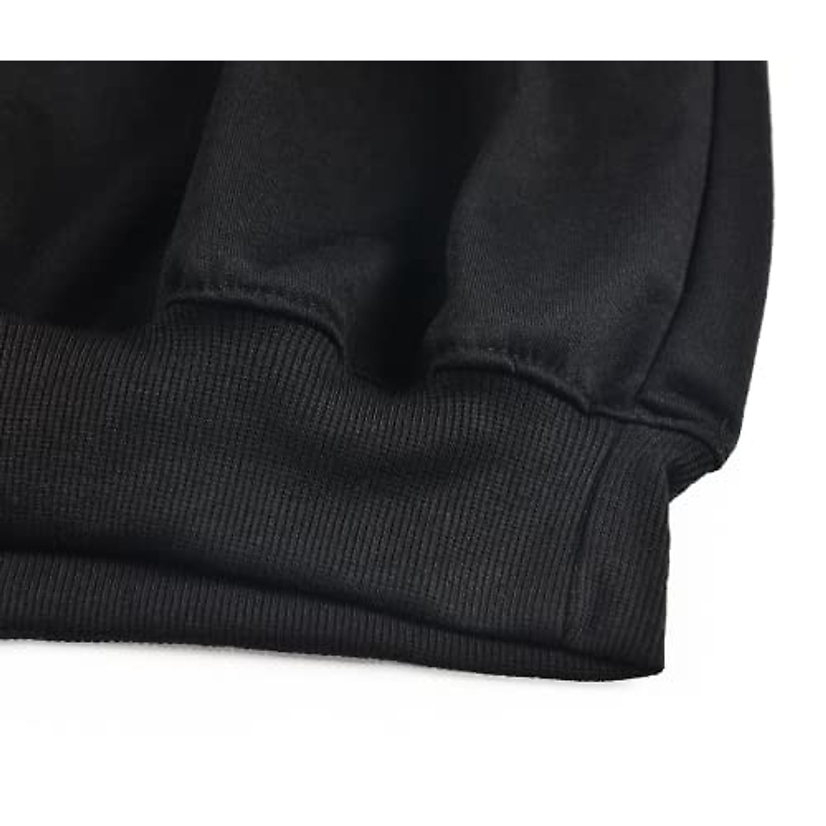 NECHARI Unisex Tops Harajuku Anime Unisex Hoodie Pullovers Tops Loose Long Sleeves (Black3,L,Large)