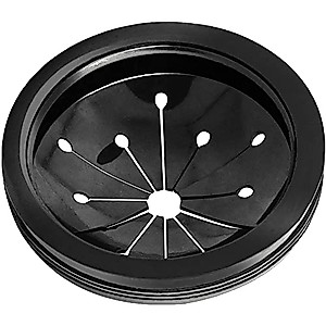 Garbage Disposal Splash Guards Collar Sink Baffle, 3-1/8 Inch Kitchen Sink Drain Splash Guard, Multi-Function Kitchen Drain Plugs for GE, Whirlaway, Sinkmaster and Waste King (Black)