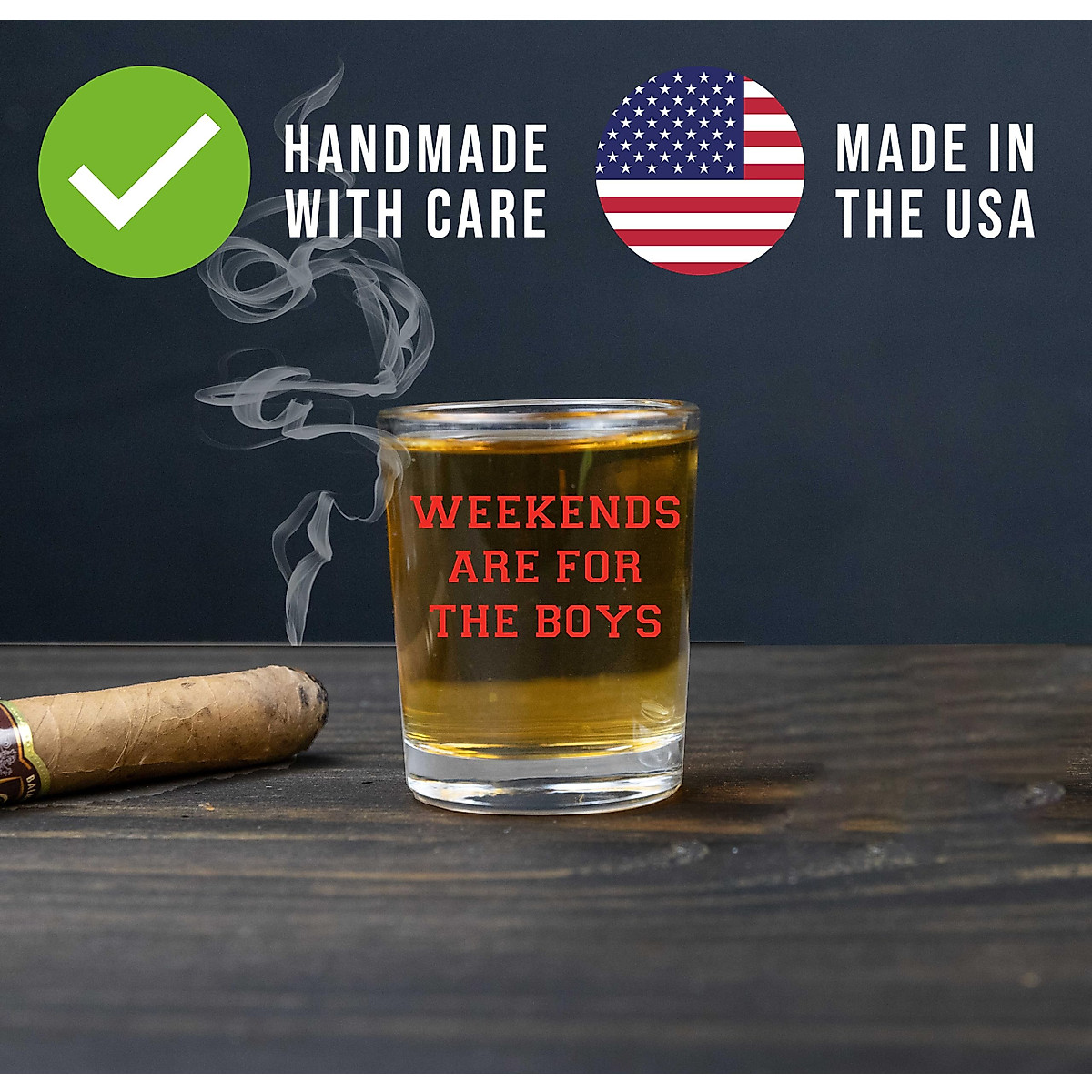 Personalized Printed 2.5oz 1pk Shot Glasses – Customized Gift for Women Men, Custom Message Name Date, Birthday Gift Ideas Friend Her Him, 21st Party Favors, Cute Funny, 16 Colors, Your Text Here