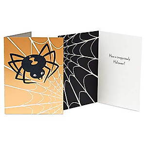 American Greetings Mini Halloween Cards Bundle, Halloween, Spider, Hey Boo (4-Count)
