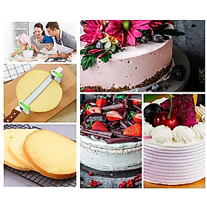 NatureMan 10Inch Serrated Bread Cutter,Bread Slicer,Bread Knife,Stainless Steel Cake Knife, 5 Layers Leveler Slicer