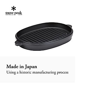 Snow Peak Micro Oval - Small Dutch Oven - Home & Outdoor Kitchen - Camping - 5.7 lbs