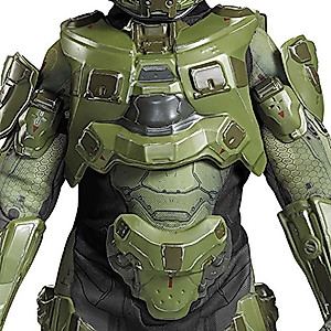 Disguise Child Master Chief Ultra Prestige Costume Medium, Army Green
