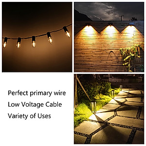 Aniai Low Voltage Landscape Wire,UL List 18/2 SPT-1 250FT Electrical Wire,for Light and Lamp Extension Cable