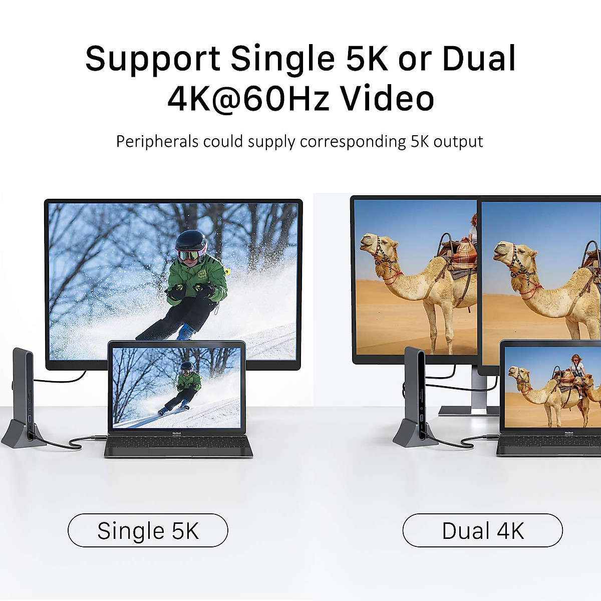 CABLETIME Thunderbolt 3 Cable 40Gpbs/100W/5A, USB C Cable Compatible with New MacBook Pro, ThinkPad Yoga, Alienware 17 and More (1.6FT/0.5M)