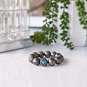 Black Panther Kimoyo Blue Bead Bracelet | Premium Movie Prop Replica | Officially Licensed Marvel Merchandise | Superhero Collectible Accessory Perfect For Collecting, Halloween Costumes, Cosplay