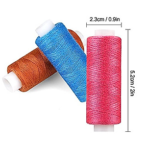 CiaraQ Sewing Threads Kits, 30 Colors Polyester 250 Yards Per Spools for Hand Sewing & Embroidery