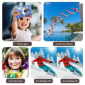 IEBRT Digital Camera,1080P Mini Vlogging Camera Video Camera LCD Screen 16X Digital Zoom 36MP Rechargeable Point and Shoot Camera for Compact Portable Kids Teens Gift