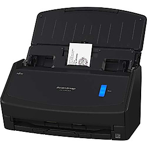 Fujitsu ScanSnap iX1400 Simple One-touch Button Document Scanner for Mac or PC, Black