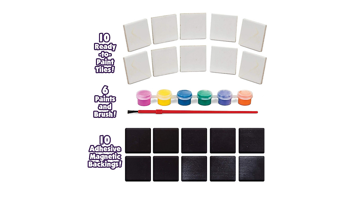 Creative Kids Magnetic Mini Tile Art: Craft 10 Magnets