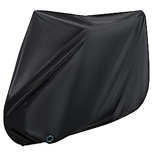 Asika Bike Cover, Outdoor Waterproof Bicycle Cover with Lock Hole, Rain Sun UV Dust Wind Snow Proof Bike Storage for Mountain Bike