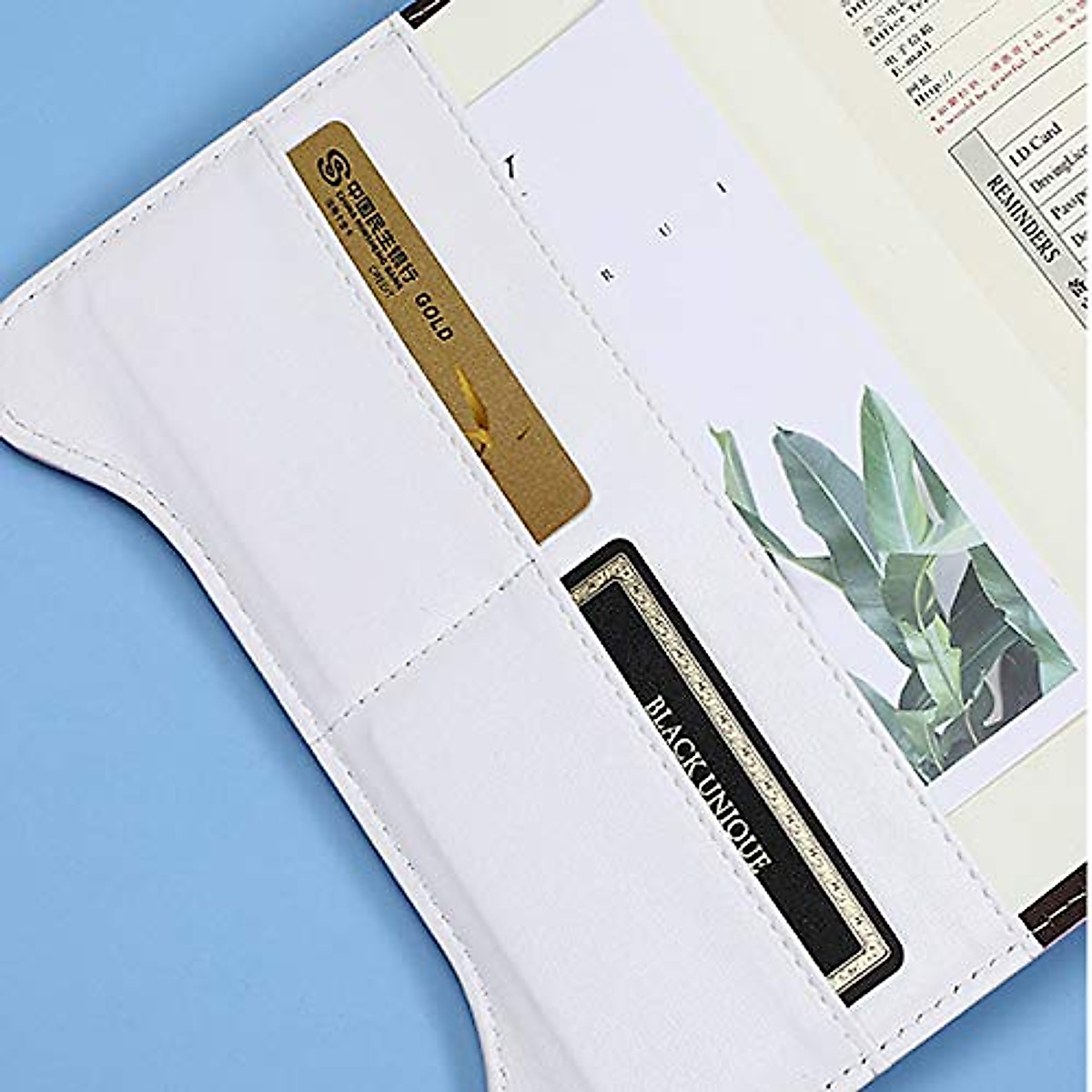 ADELA BOUTIQUE PU Leather Journal Digital Password Notebook Combination Lock Diary
