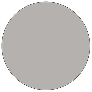 Flash Furniture Wren 48'' Round Grey HP Laminate Activity Table - Height Adjustable Short Legs