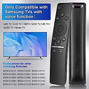 Voice Replacement for Samsung-Smart-TV-Remote, New Upgraded BN59-1266A Samsung Remote Control, with Voice Function for All Samsung TVs