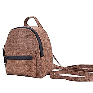 Discreet Smoker Smell Proof Mini Backpack with Secret Lock (Black)