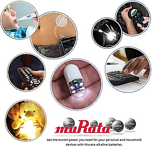 Murata LR1120 Battery AG8 391A Alkaline 1.5V Button Cell (15 Batteries)