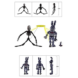 Toysvill FNAF Action Figures (Set of 11pcs) Inspired by Five Nights at Freddy's Toys, Jointed Dolls Perfect Collection and Gift