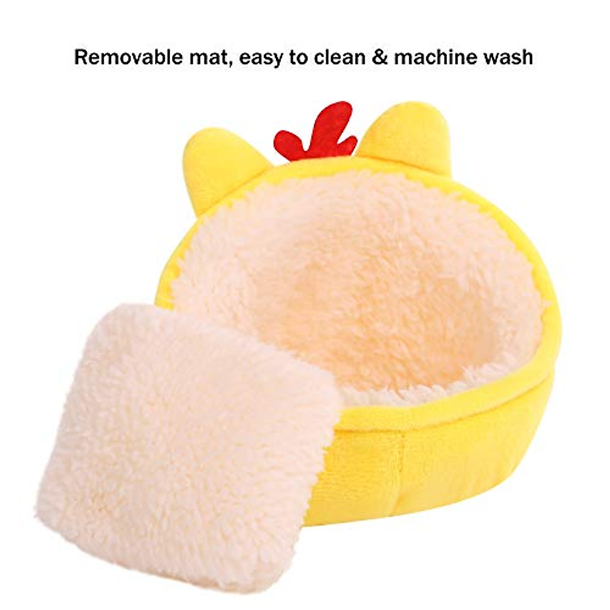 SAWMONG Hamster Mini Bed, Warm Small Pets Animals House Bedding, Lightweight Cotton Sofa for Dwarf Hamster