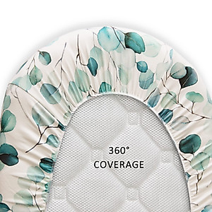 Extra Soft Stretchy Changing Pad Cover for Baby, 2 Pack Premium Cotton Blend,Flowers Pattern.