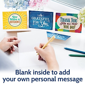 24 Appreciation Cards with Envelopes - Team Gifts, Teacher Gifts Bulk, Volunteer and Employee Appreciation Cards, Gratitude and Encouragement Cards for Nurse Appreciation Week and Staff Appreciation Day - Boxed Set of Thank You Cards Bulk to Say You Make