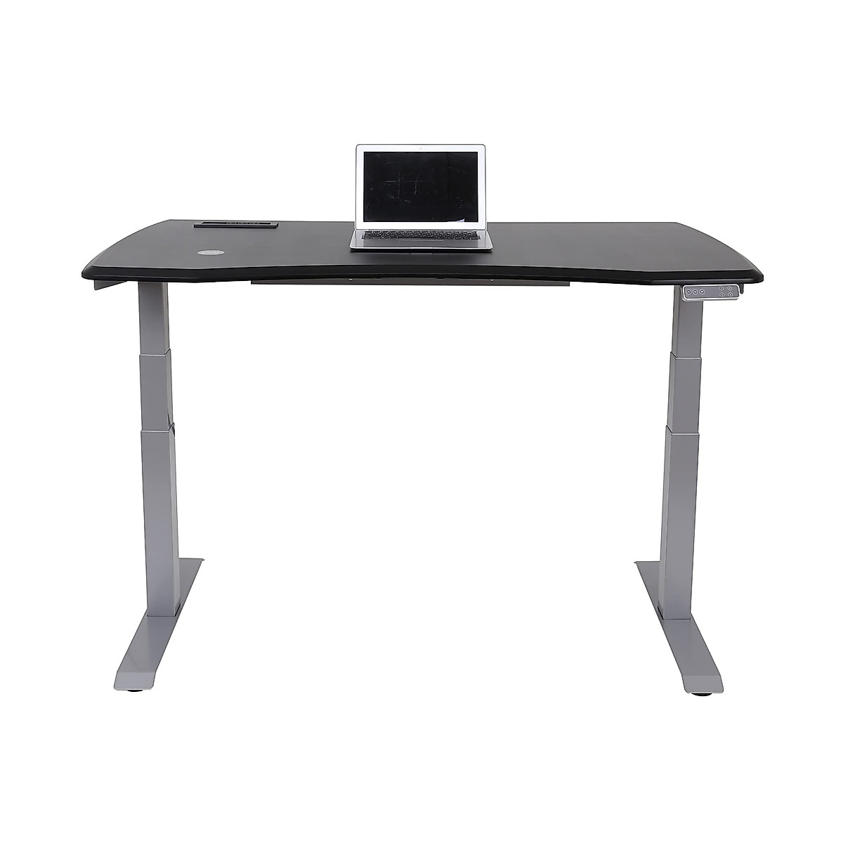WorkPro® Electric 60"W Height-Adjustable Standing Desk with Wireless Charging, Black