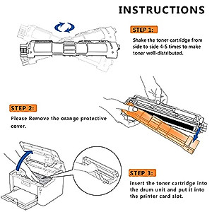 MaxColor 2 Pack(1 Toner+1 Drum) Compatible TN820 Toner Cartridge DR820 Drum Unit Replacement for Brother DCP-L5500DN L5650DN MFC-L6700DW HL-L6250DW L5000D Printer Toner Cartridge