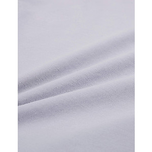 CRZ YOGA Women's Pima Cotton Short Sleeve Shirts Boat Neck Loose Fit Gym Workout T-Shirt Athletic Casual Tops Iced Iris Medium