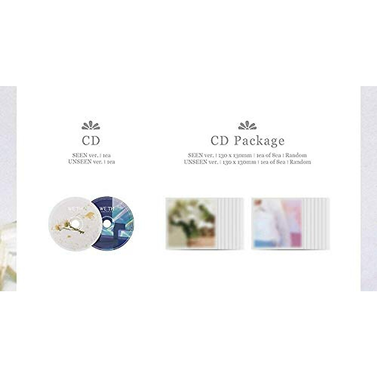 K-POP Pentagon 10th Mini Album WE:TH Unseen Ver. CD+9ea Photobook+Envelope+Lyric Paper+Photocard+Scratch Card+Sticker+Bookmark+Gift Photocard