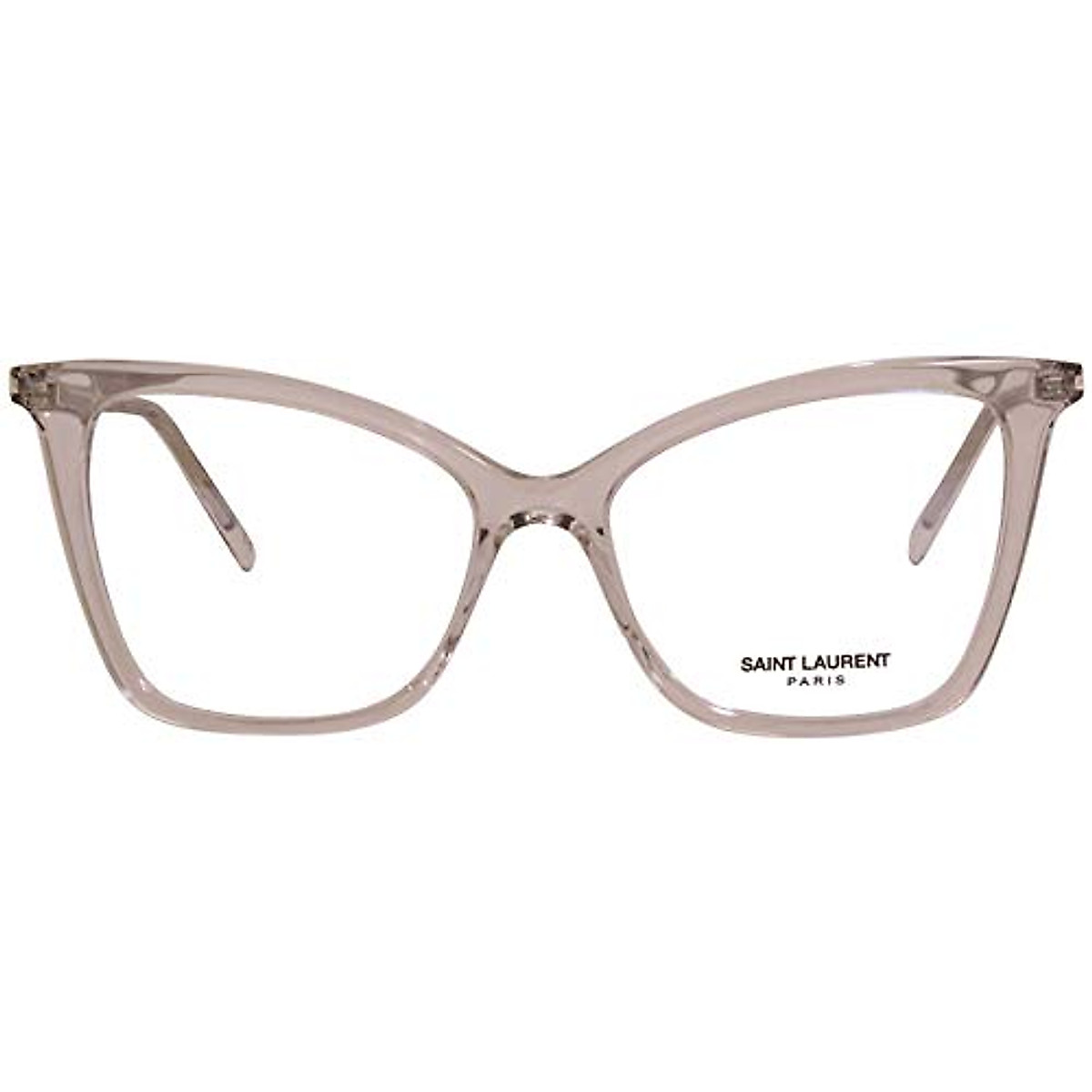 Saint Laurent SL386 003 Eyeglasses Women's Beige/Transparent Optical Frame 53mm