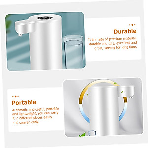 Uonlytech 4 Sets Barreled Water Pump Automatic Water Dispenser Portable Water Dispenser Water Machine Dispenser for Home Portable Water Fountain Water Bottle Pump Dispenser Water Jug Pump Pp