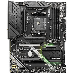 MSI MAG B550 Tomahawk MAX WiFi Gaming Motherboard (AMD AM4, DDR4, PCIe 4.0, SATA 6Gb/s, M.2, USB 3.2 Gen 2, HDMI/DP, ATX, Wi-Fi 6E, AMD Ryzen 5000 Series Processors)