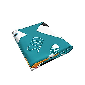 Perinsto Funny Cats Hand Towel Cute Cartoon Design Decorative Fingertip Towels Multipurpose for Bathroom Kitchen Gym and Spa, 27.5" X 15.7"