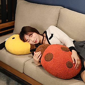 TONGSONG Cute Pillow Plush Ladybug Stuffed Animal Stuff Ladybird Plush Pillow Toys Kawaii Soft Lady Beetle Pillow Hugging Stuffed Ladybug Gift for Kids Home Decor¡­