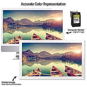 Cartlee 1 Black Remanufactured PG-245xl High Yield Ink Cartridges Replacement for iP2820 MG2420 MG2920 MG2922 MG2520 MG2924 MX492 - Shows Ink Level